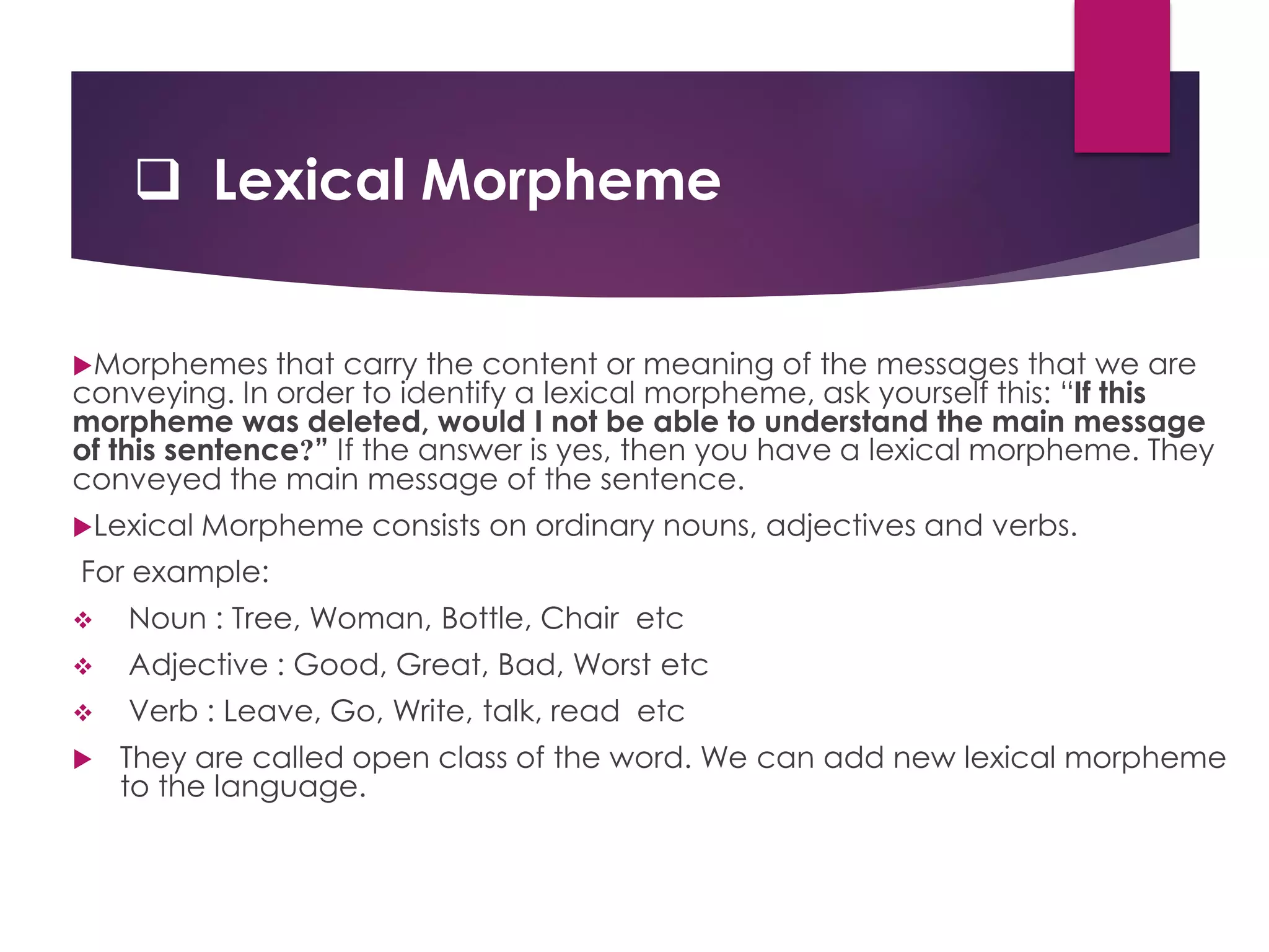 Morphology background and history | PDF