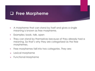 Morphology background and history | PDF