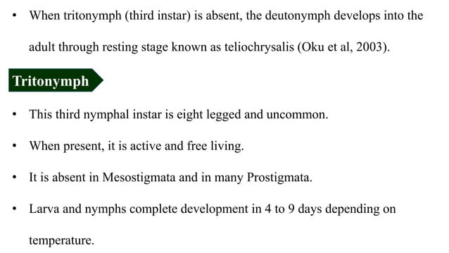 Morphology, Classification and Control of Mites