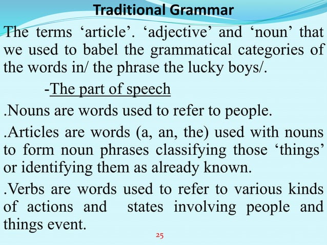Morphology, grammar | PPT