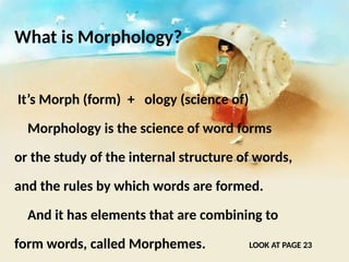 Morphology in English by Teacher Adibah Hana, S.Pd. | PPTX