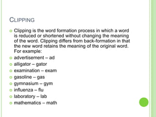 Morphology (linguistics) | PPTX