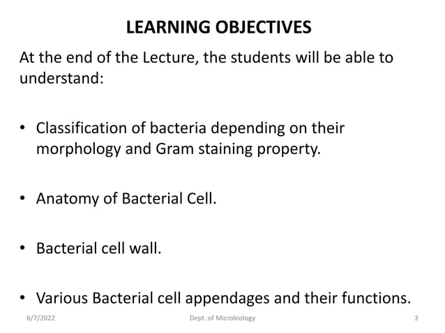 Morphology of Bacteria and Anatomy of Bacterial Cell.pptx