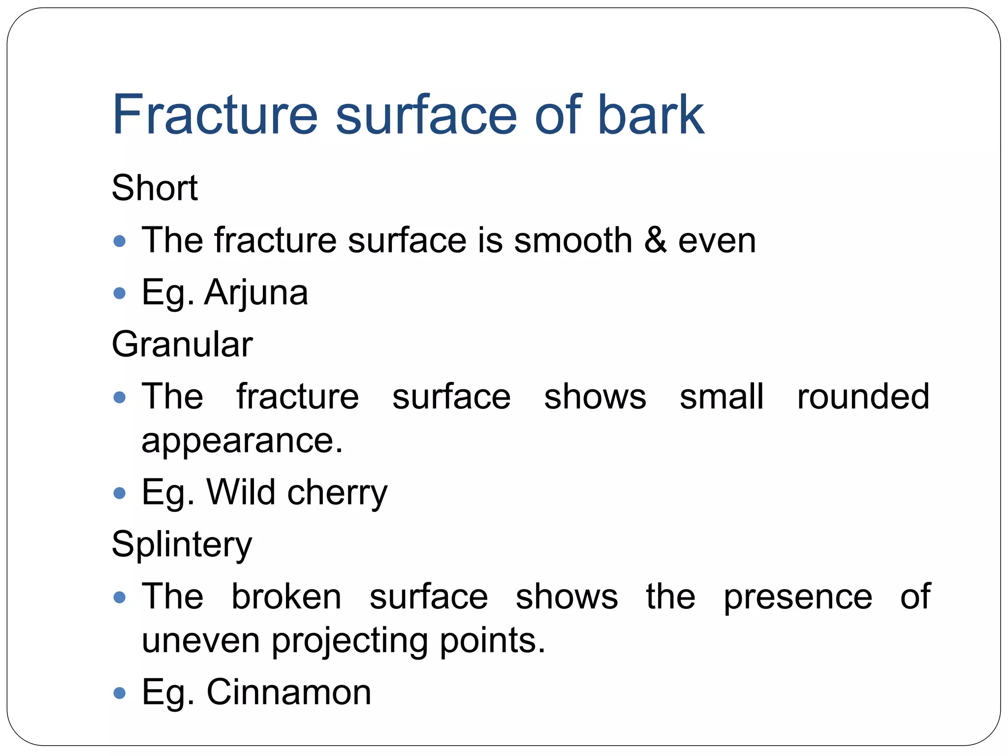 morphology of bark.ppt