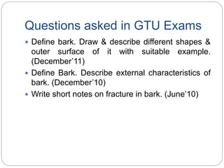 morphology of bark.ppt