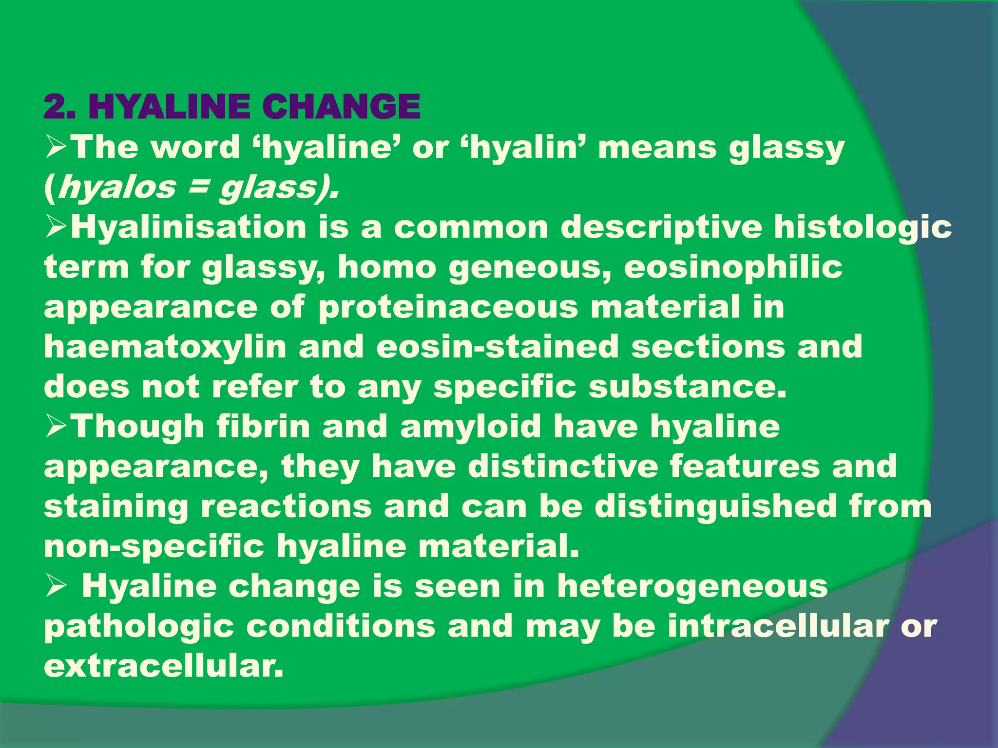 Morphology of cell injury and Intracellular accumulationspptx | PPTX