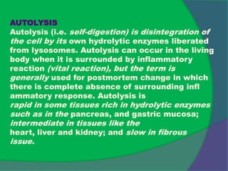 Morphology of cell injury and Intracellular accumulationspptx | PPTX