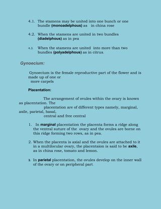 Morphology of flowering plant sneha | PDF