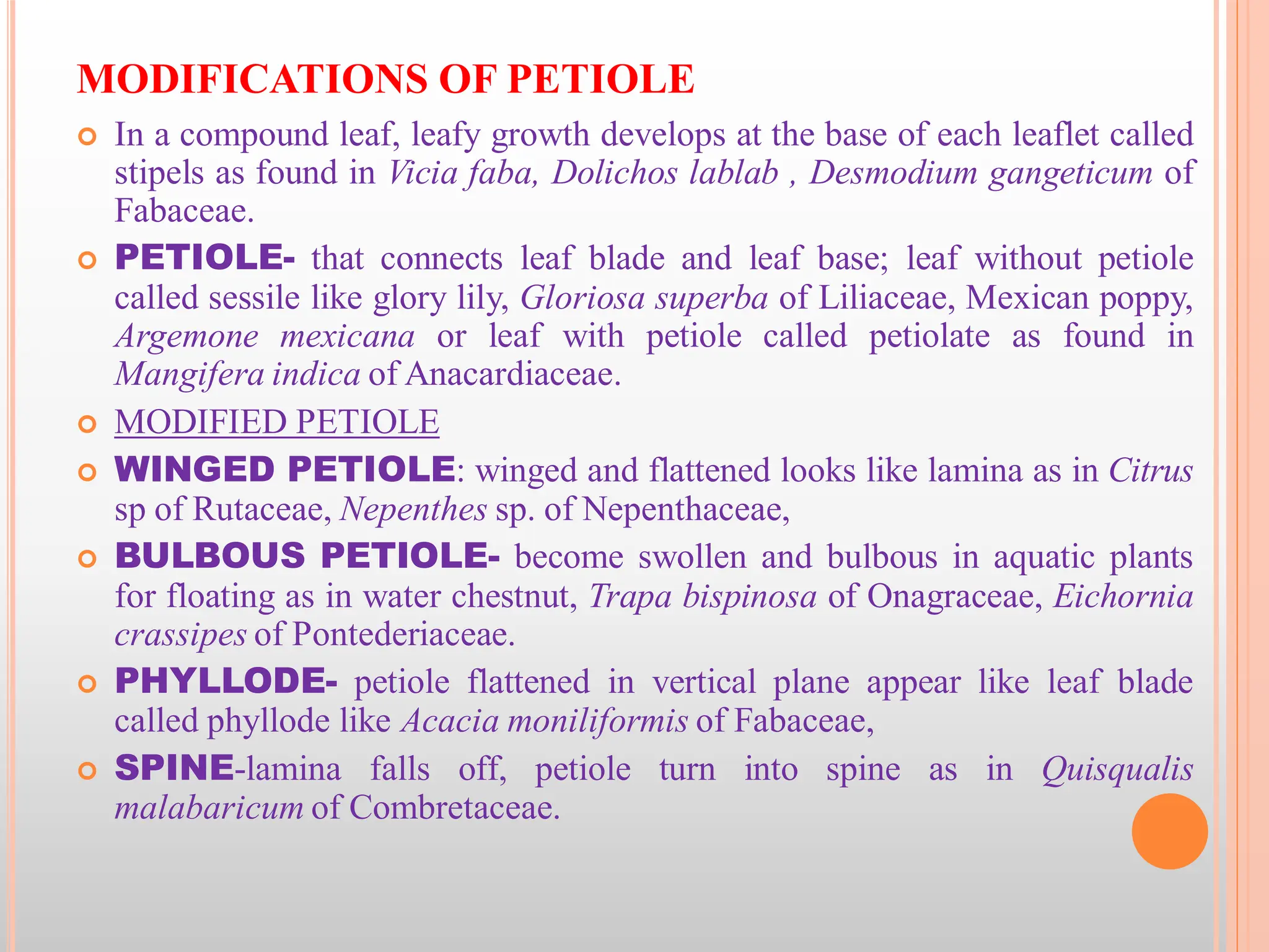 Morphology of Leaf with special reference to leaf shape, surface ...