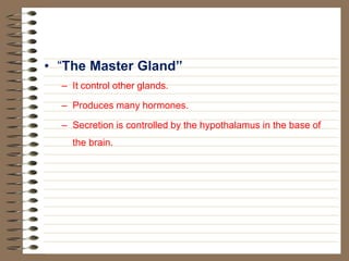 Morphology of mammalian endocrine glands | PPT