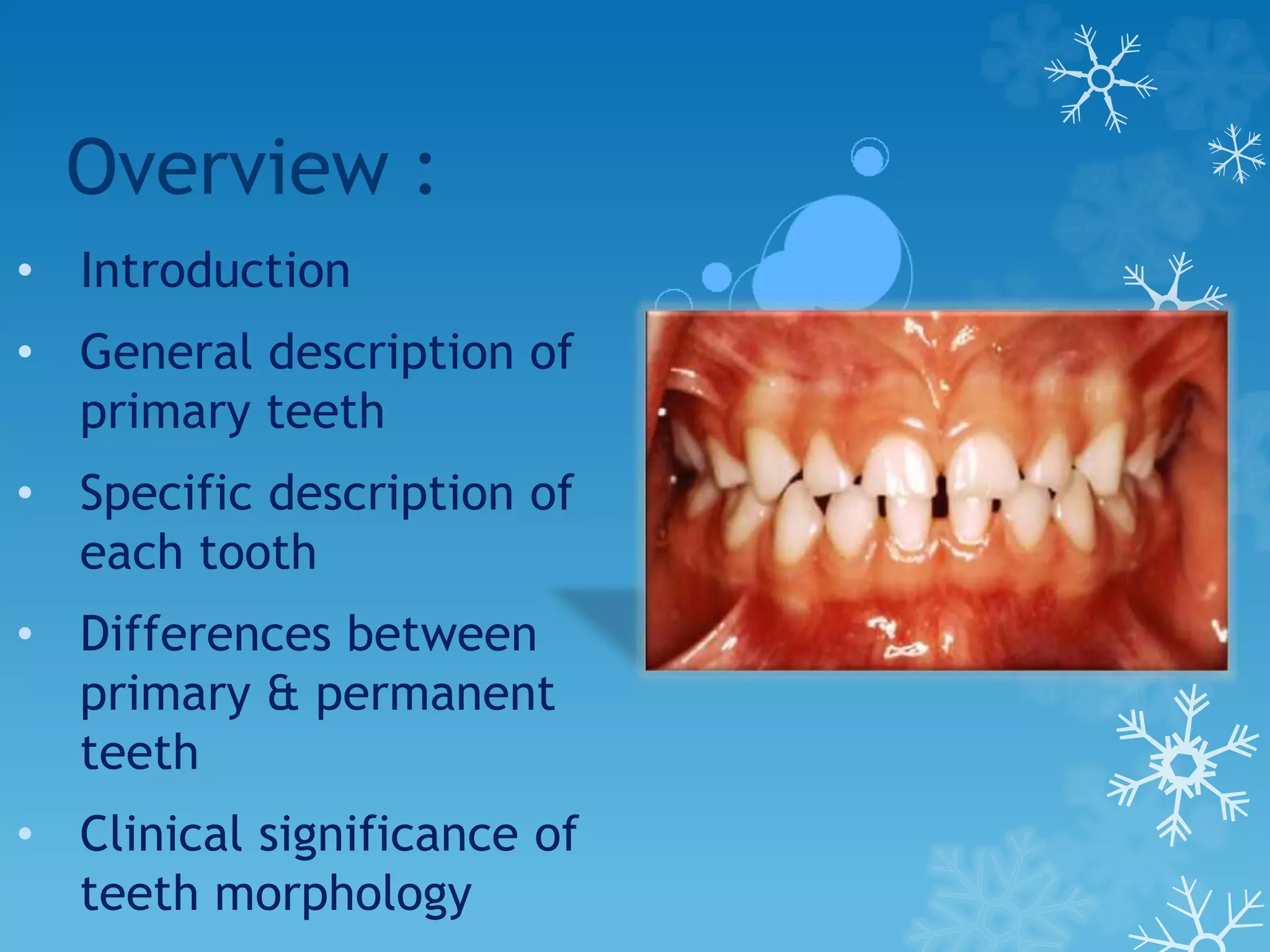 Morphology of primary teeth | PPTX