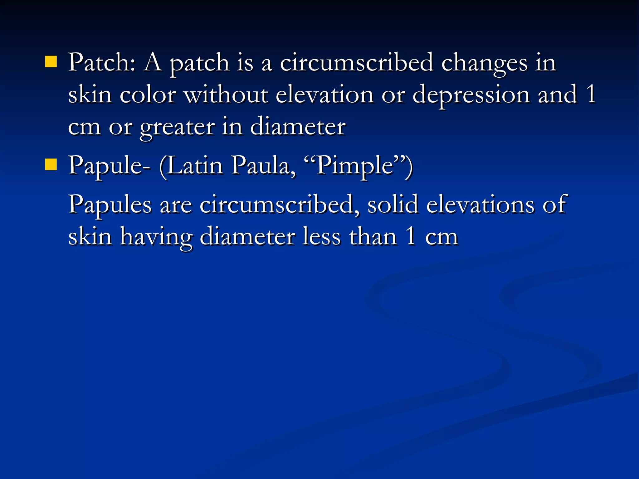 Morphology of skin lesions | PPT