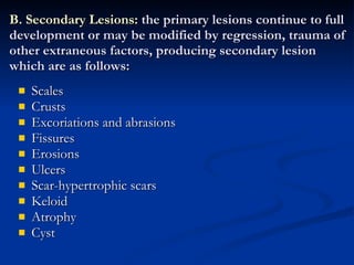 Morphology of skin lesions | PPT
