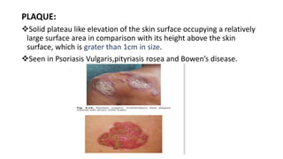 MORPHOLOGY OF SKIN LESIONS powerpoint dvl | PPT