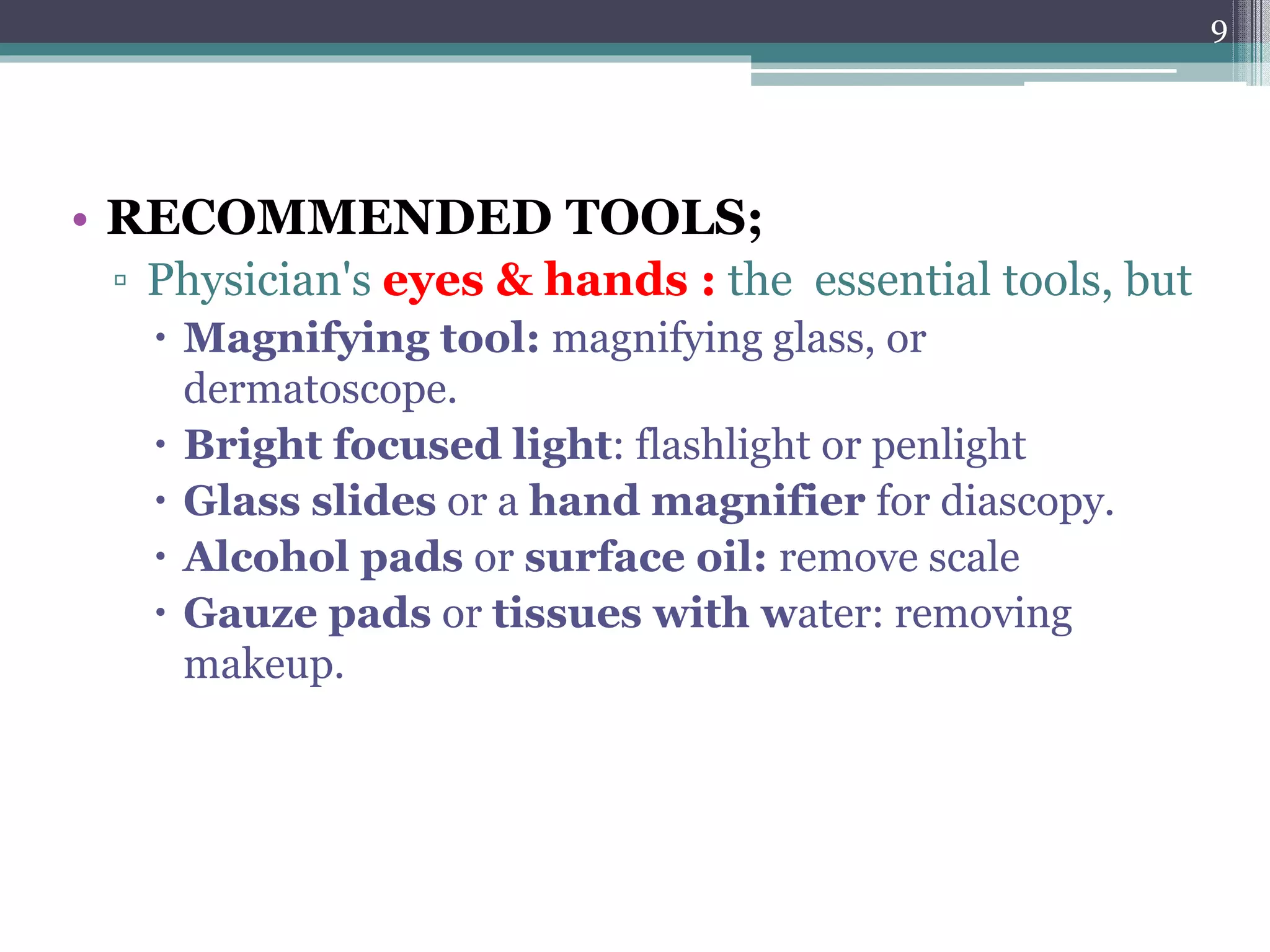 Morphology of skin lesions tim | PDF