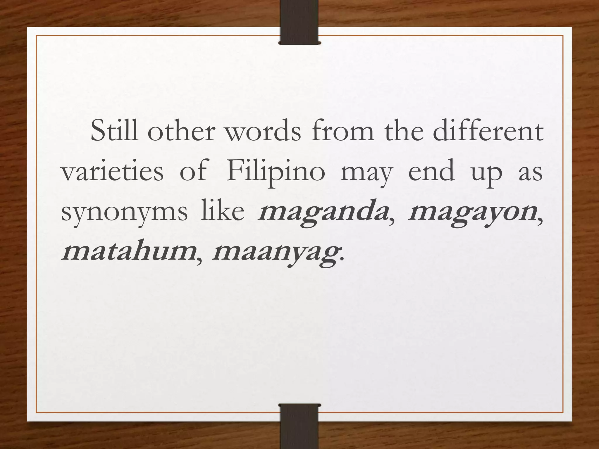 Morphology of tagalog | PPTX