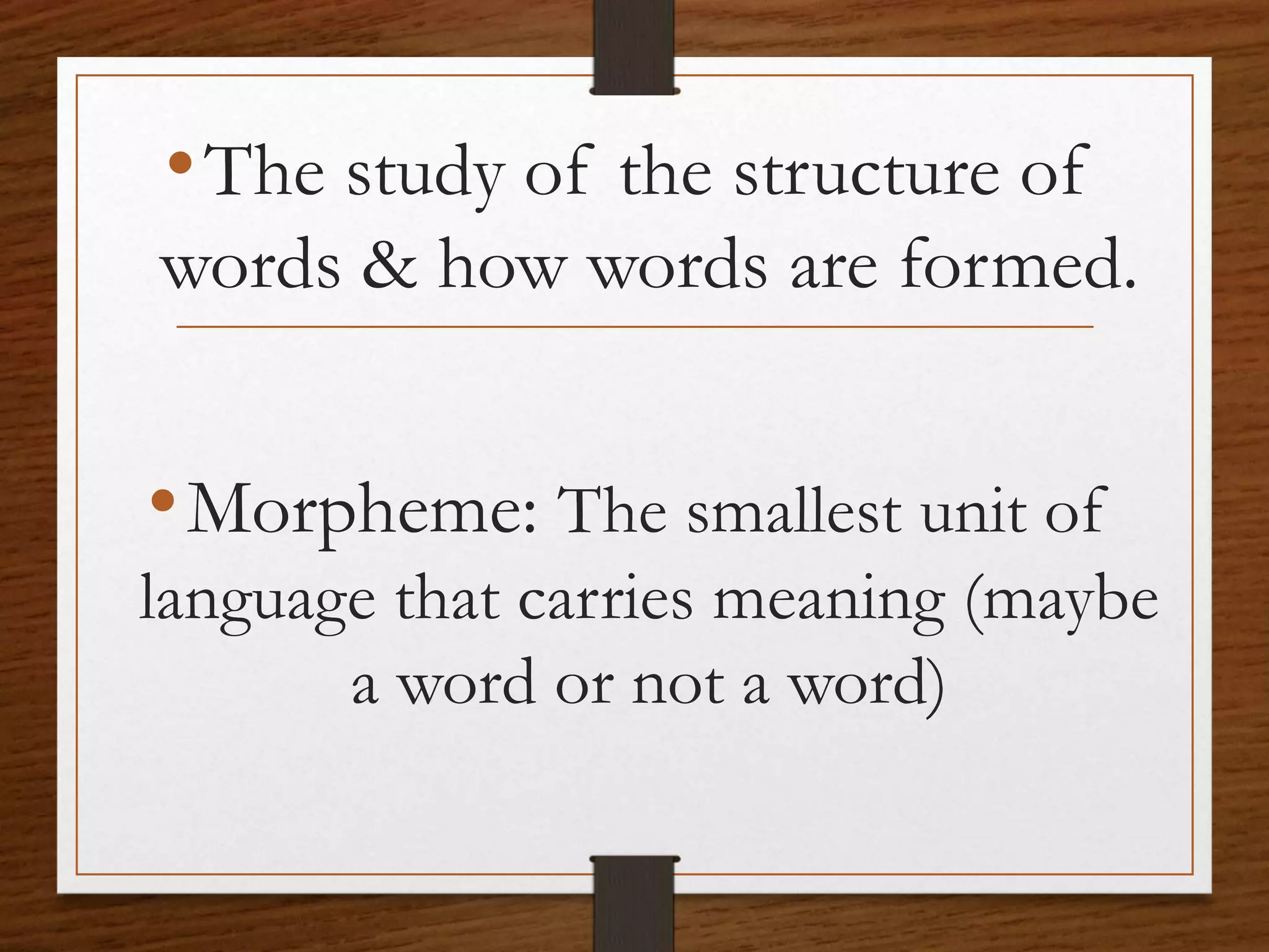 Morphology of tagalog | PPTX