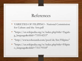 Morphology of tagalog PPT