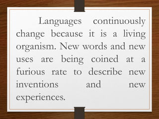Morphology of tagalog | PPTX