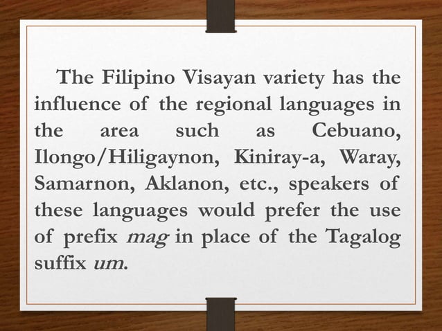 Morphology of tagalog | PPTX