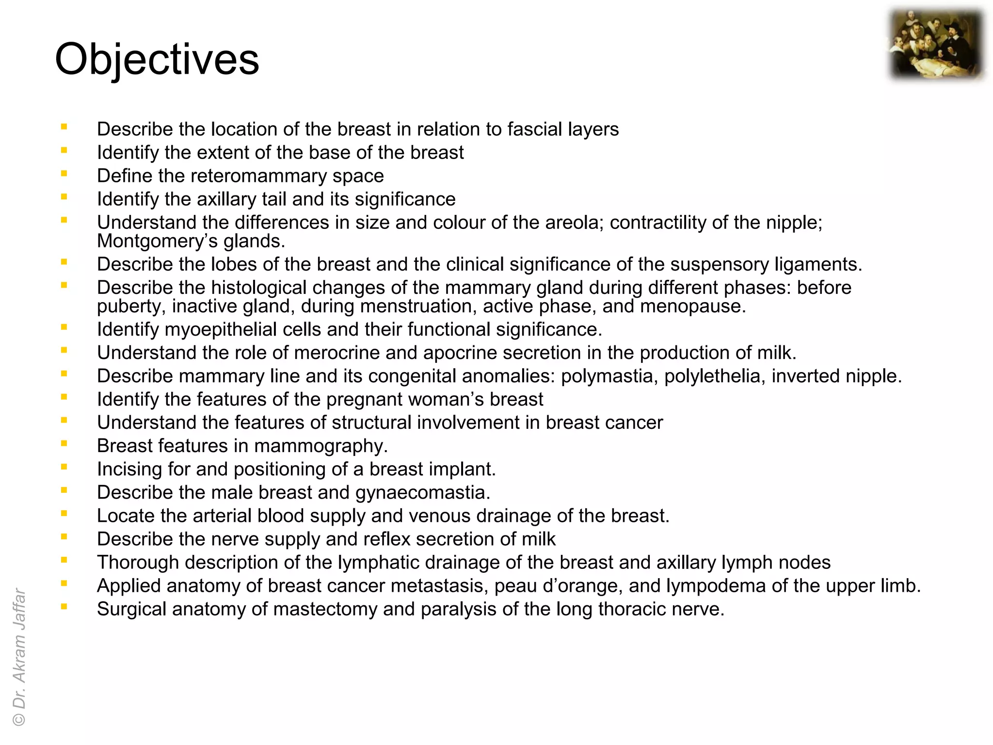 Morphology of the mammary gland | PPT