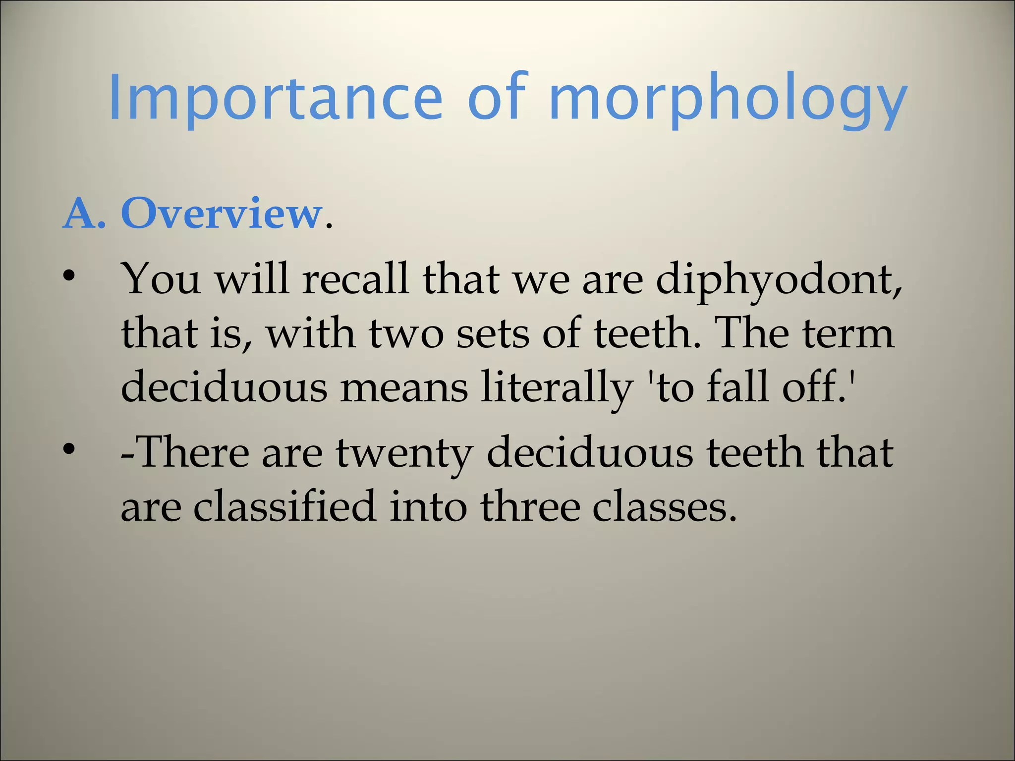 Morphology of tooth | PPT
