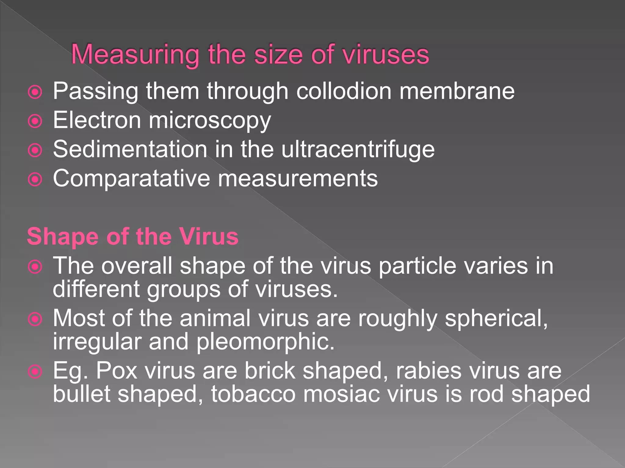 Morphology of virus | PPTX