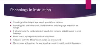Morphology and Phonology | PPTX