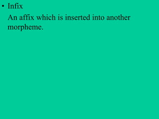 Morphology ppt for blackboard | PDF