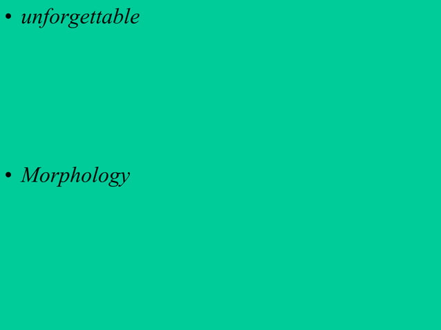 Morphology ppt for blackboard | PDF | Geology | Science