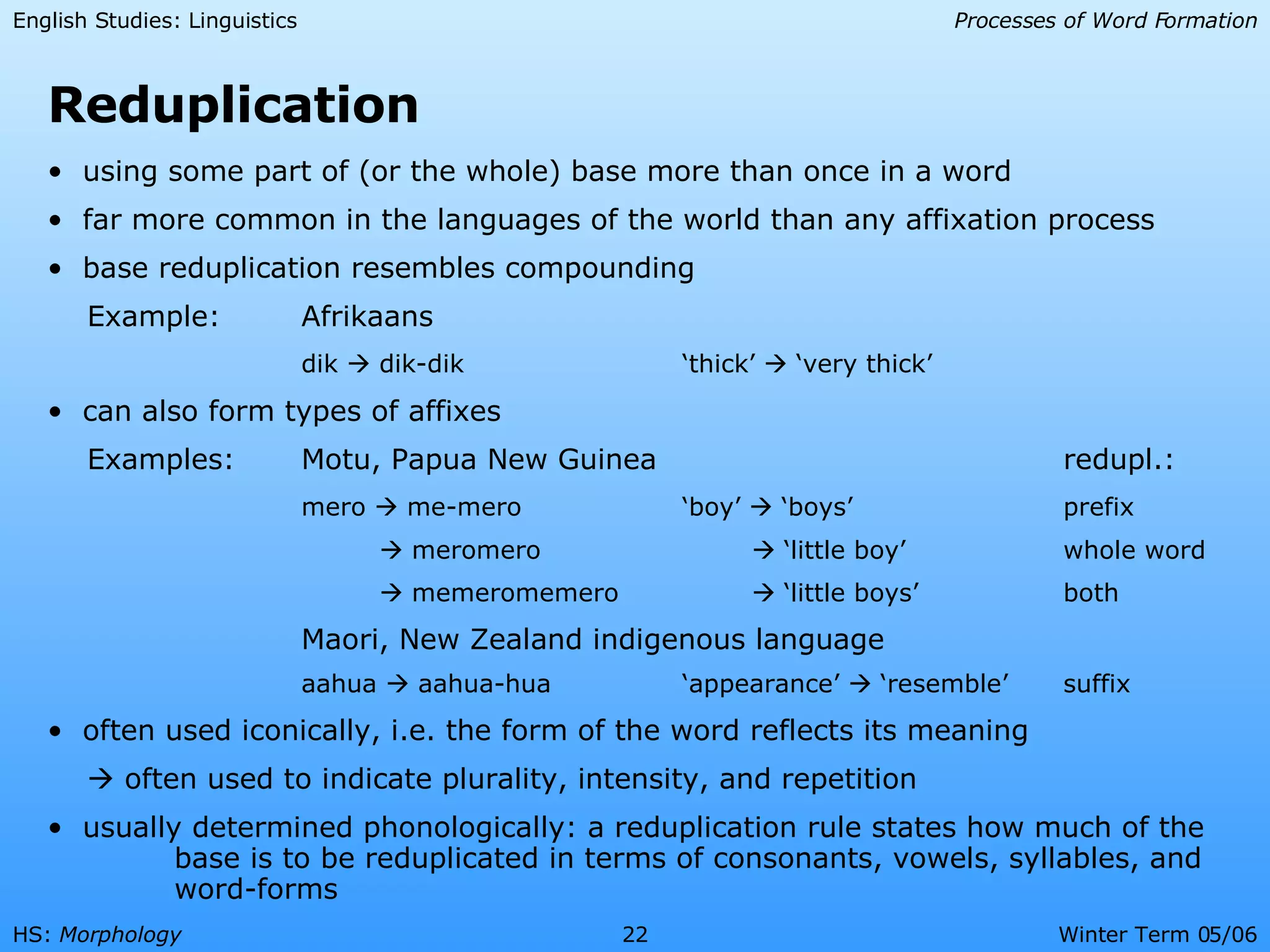 Morphology Presentation | PPT