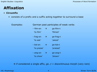 Morphology Presentation | PPT
