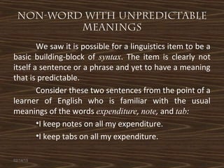 Some Summary of Morphology | PPT