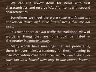Some Summary of Morphology | PPT
