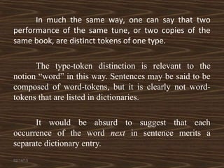 Some Summary of Morphology | PPT