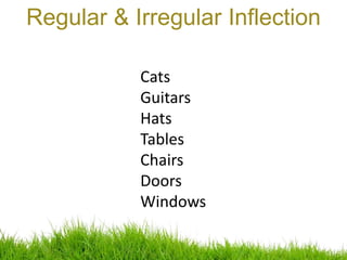 Inflection in Morphology (Linguistics) | PPTX