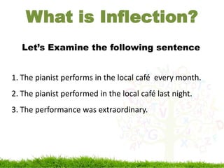 Inflection in Morphology (Linguistics) | PPTX
