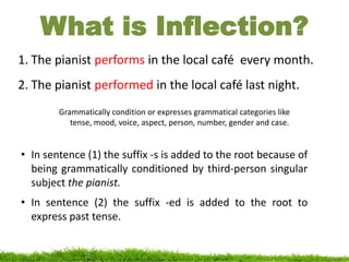 Inflection in Morphology (Linguistics) | PPTX