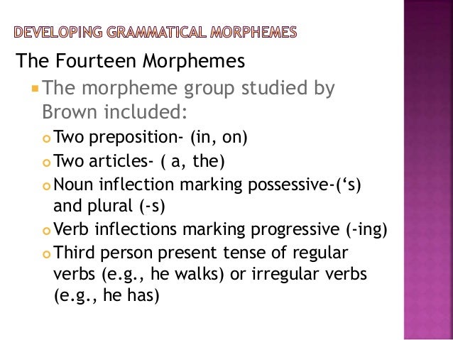 Morphology Definition