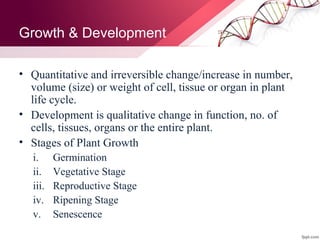 Morphology & Reproductive system of Plants | PPS