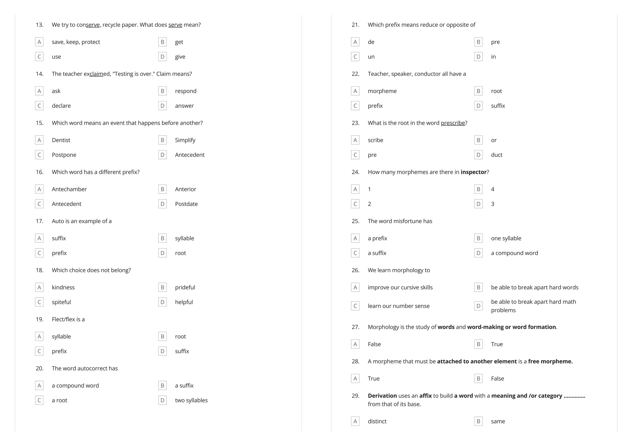 Morphology REVIEW.pdf
