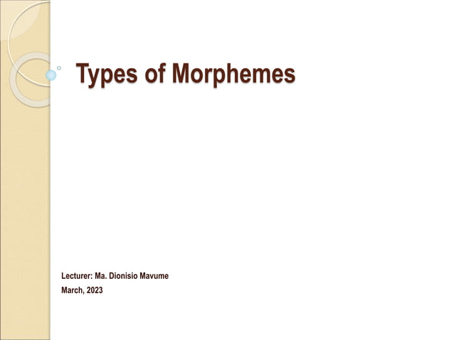 Morphology Tyoes of Morphmes_115149.ppt | Geology | Science