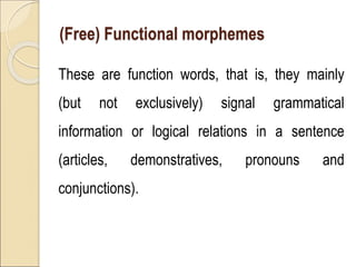 Morphology Tyoes of Morphmes_115149.ppt
