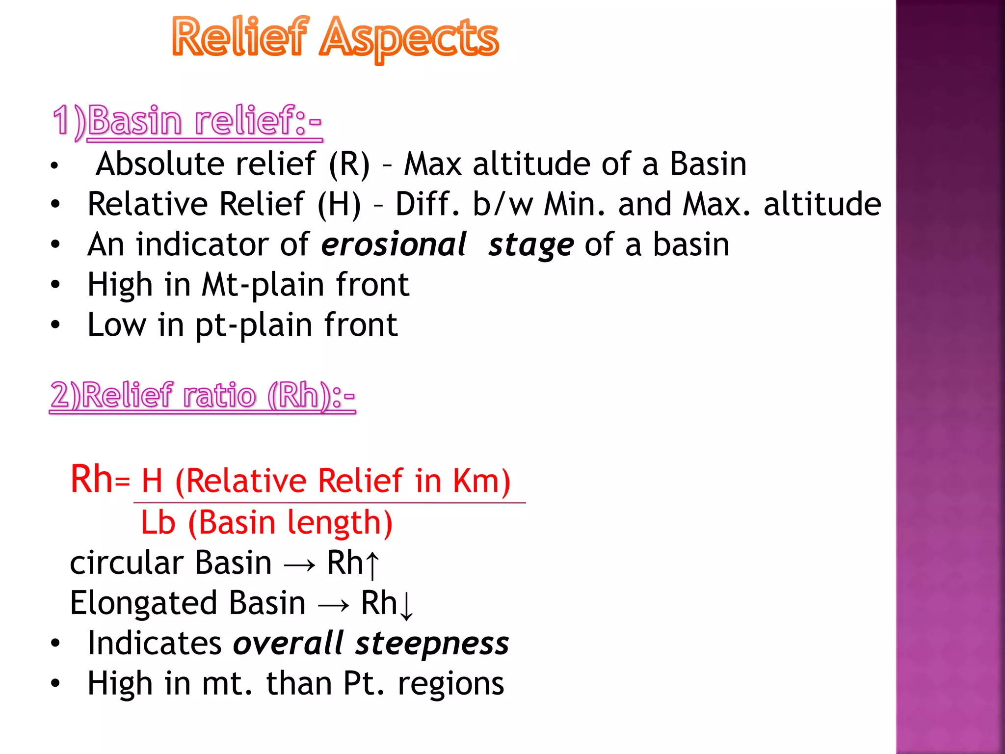 Morphometric Analysis Of Drainage Basin Pptx