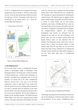 Morphometric analysis of vrishabhavathi watershed using remote sensing ...