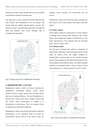 Morphometric analysis of vrishabhavathi watershed using remote sensing ...