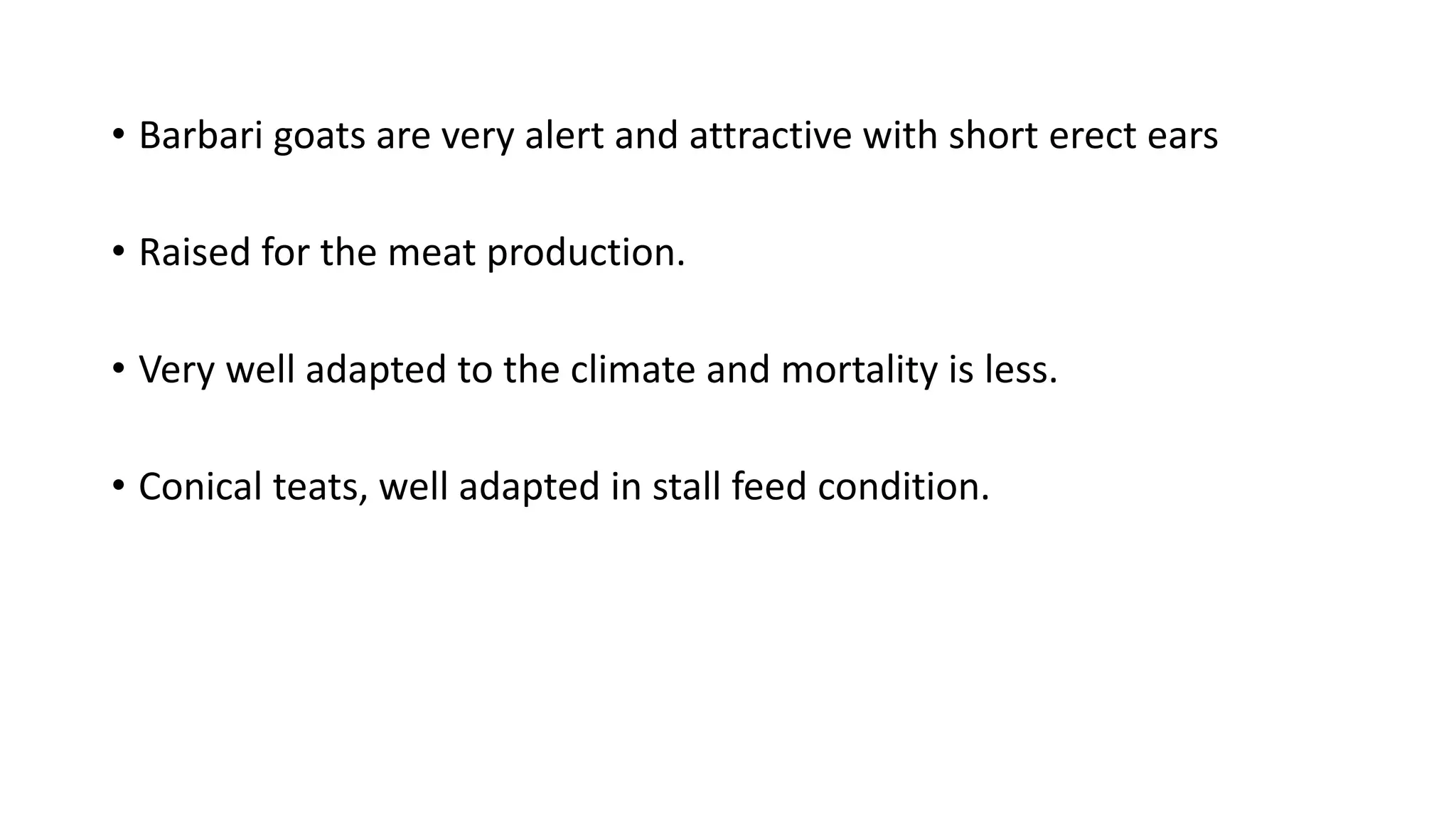 Morphometric characteristics and a little about performance –barbari ...