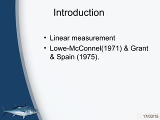 Morphometric measurement of fishes | PPT