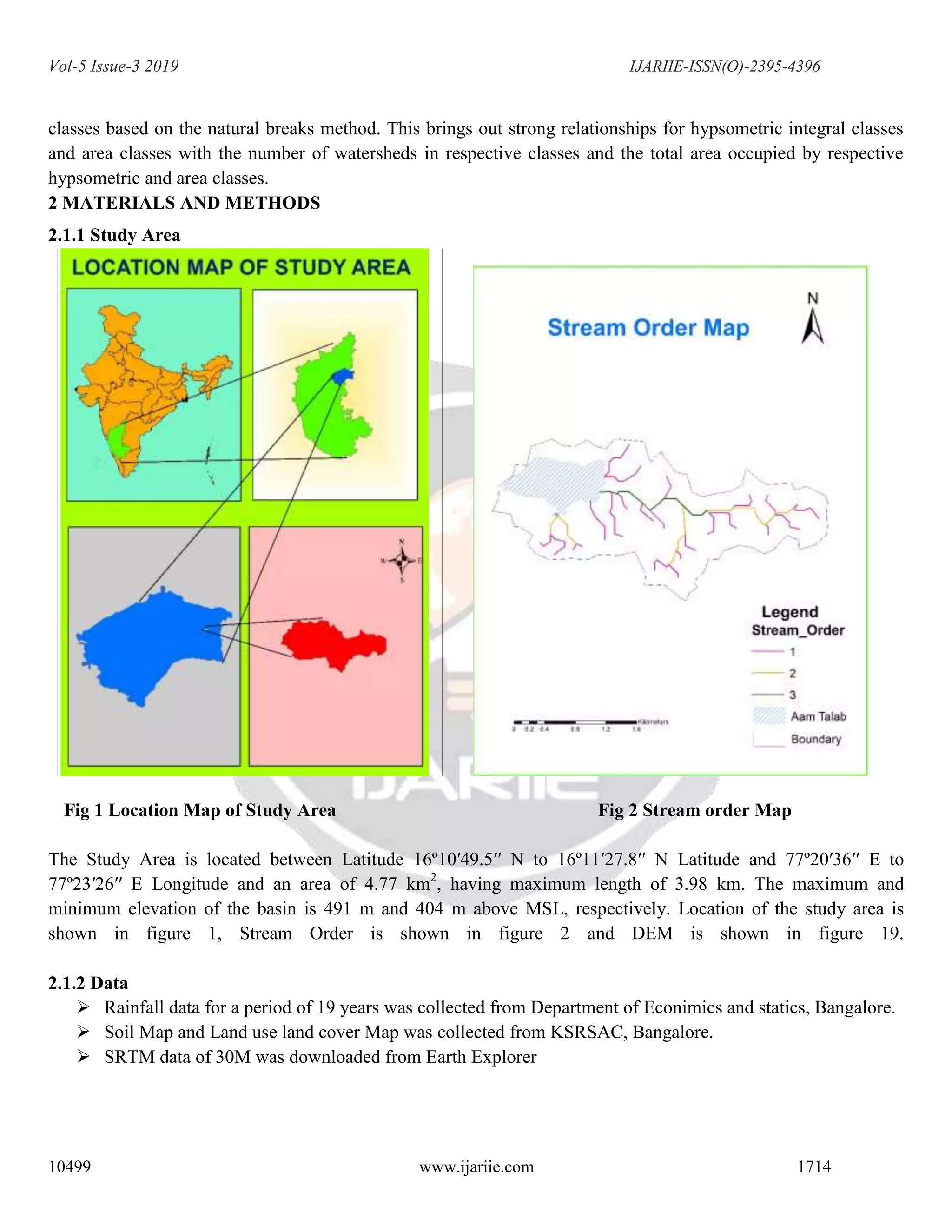 Morphometry hypsometry_analysis_and_runoff_estimation_of_aam_talab ...