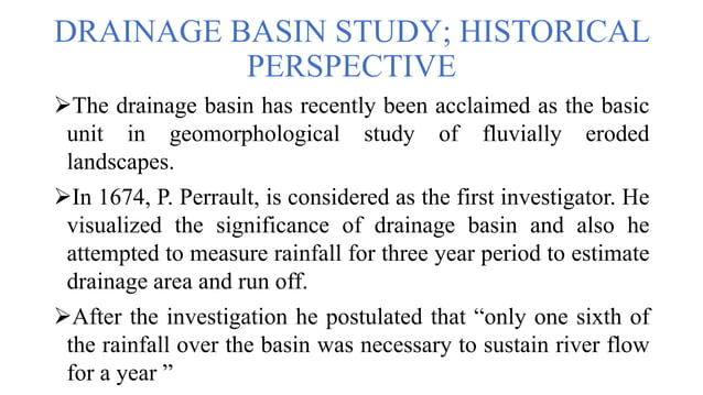 morphometry of drainage basin.pptx | Geography | Science
